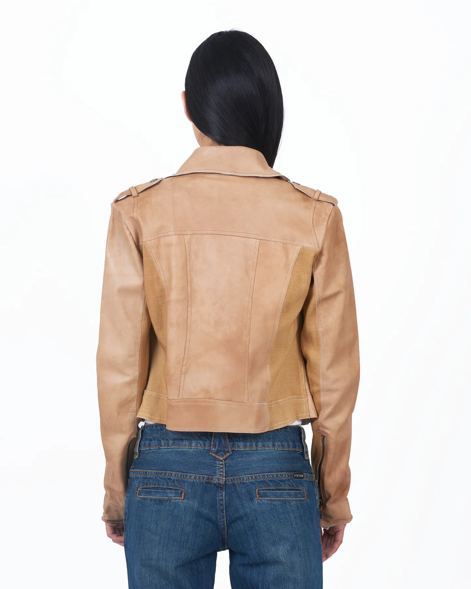 Jackett NY Piper Patina Leather Jacket - Au Lait – CK Bradley