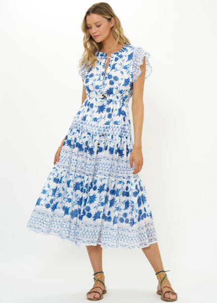 Oliphant Cinched Flirty Dress - Marion Blue – CK Bradley