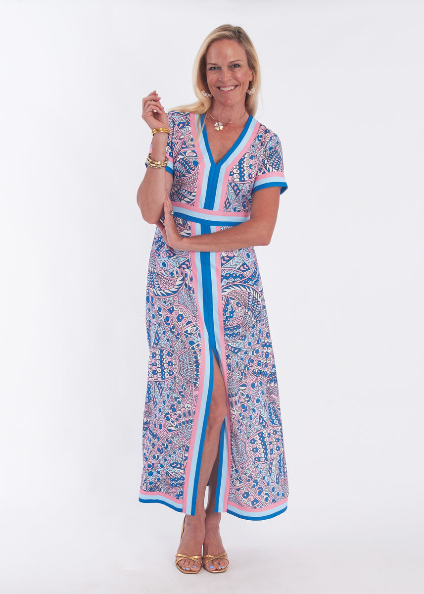 Leland Dress - Falcon Hydrangea – CK Bradley