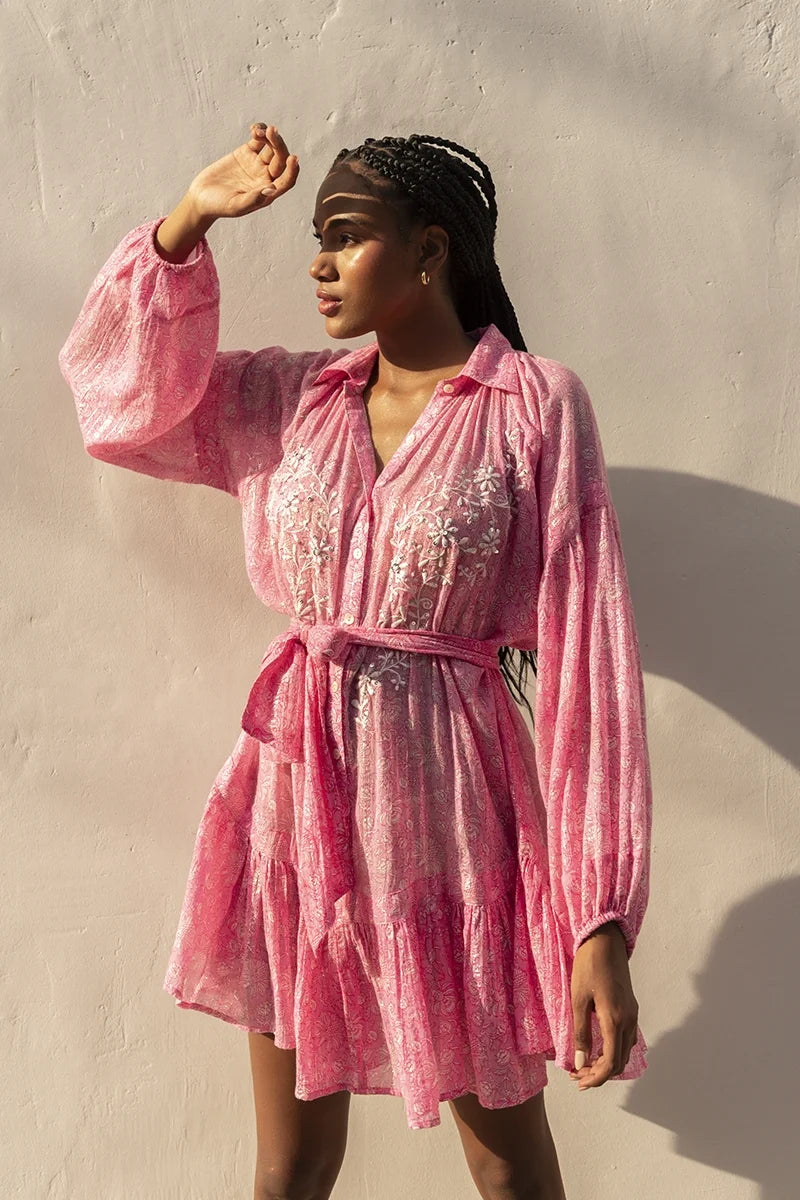 Miss June Pia Dress - Pink – CK Bradley