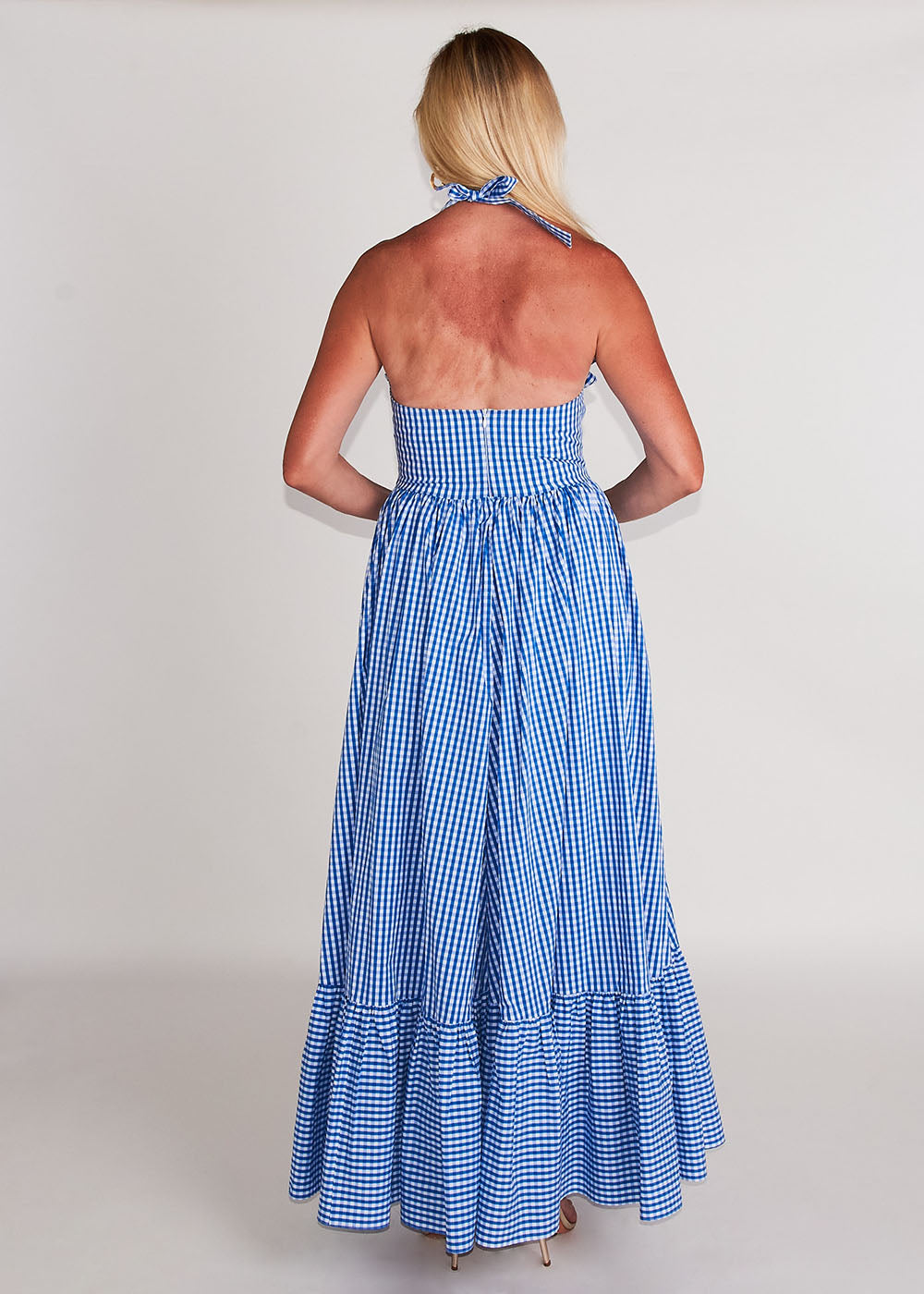 Samba Dress - Royal Blue Gingham – CK Bradley